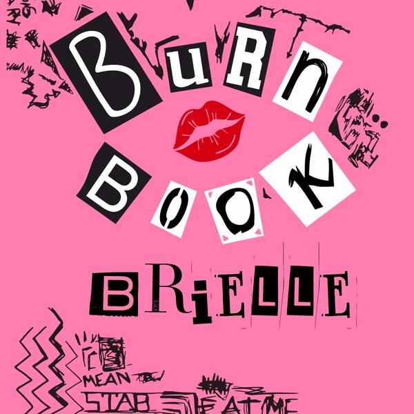Burn Book SVG, Burn Book PNG, Burn Book Canva, Burn Book Cricut, Burn ...