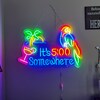 With God All Things Are Possible Neon Sign,matthew 19 26 Led Sign ...