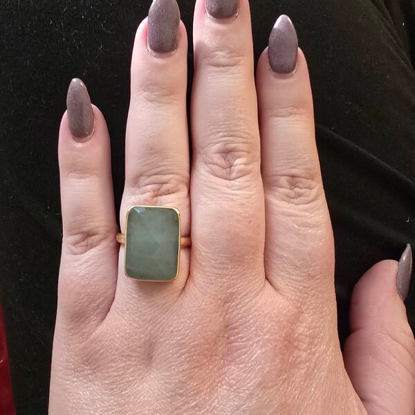 Red Ruby Gold Bezel Ring · Ruby Statement Ring · Gold Bezel Stack Ring · Chunky Gemstone Ring ...