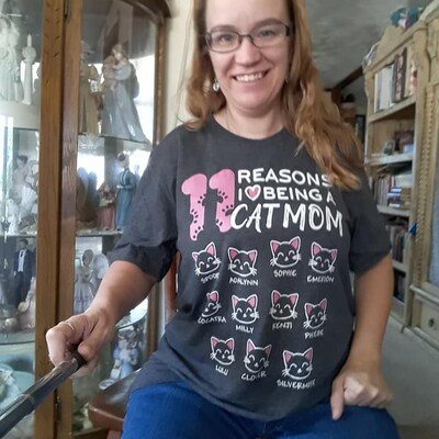 Personalized Cat Mom Shirt Rescue Cat Mom Gift Pet Mom Cat Lady T-shirt ...