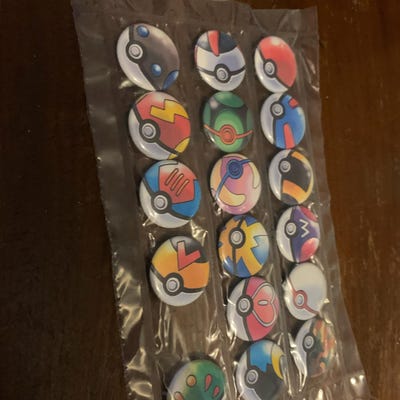 Choose 1 Pin Cute Pokemon Button Pinback Pins - Etsy