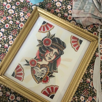 Traditional Tattoo Flash Life and Death - Etsy