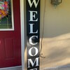 6 Foot Tall WELCOME SIGN, Welcome Sign for Front Door, Vertical Wood ...
