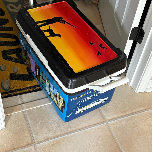 Hand Painted Cooler - Etsy