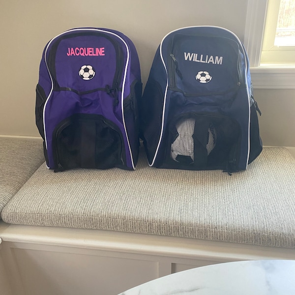 Personalized Volleyball Backpack With Name & Embroidered Volleyball ...