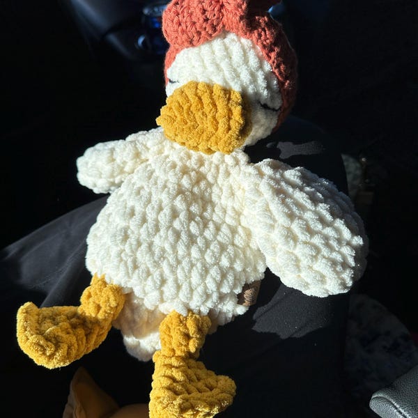 Duck Plushie | Stuffed Animal | Cozy Plushie | Della Duck | Crochet ...