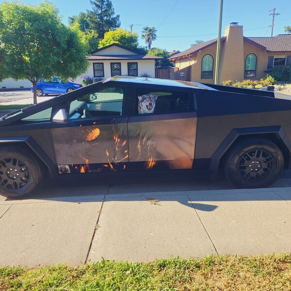 Lightning Car Side Wrap Full Color Graphics Vinyl Livery Decal Racing ...