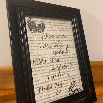 ACOTAR/ACOSF Nothing Can Break Me Book Page Art Print/ Wall - Etsy