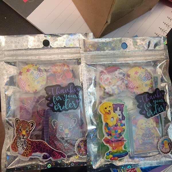 Lisa Frank Keychains, 90's Inspired, Choose One, Party Favors ...