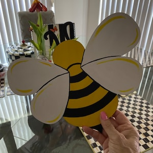 Cute Bee-wood Cutout-detailed-choose A Size-diy Crafts-bee Decor-bee ...