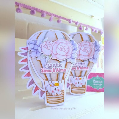 Hot Air Balloon Watercolor Clipart, Kids Clipart, Nursery Decor, Baby ...