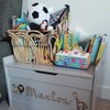 Personalised Toy Box - Soft Grey - Etsy UK