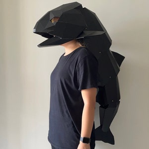 Fish Papercraft Mask Template, Low Poly Paper Mask, Unique Halloween ...