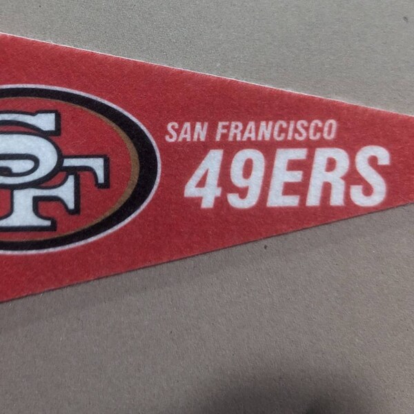 San Francisco 49ers NFL Felt Mini Pennants, 4" X 9" - Licensed by Rico ...