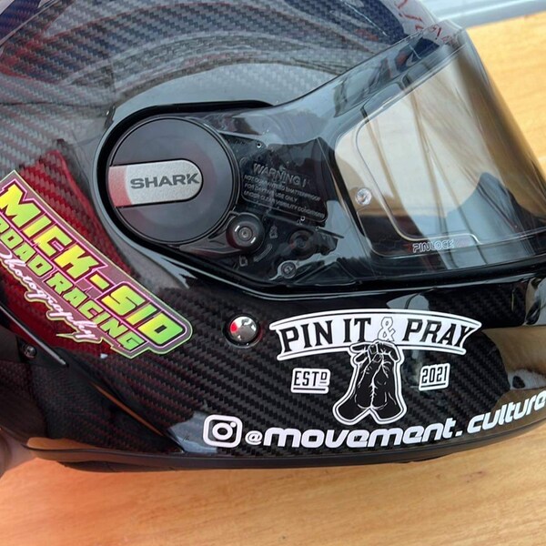CUSTOM VISOR TEXT (2 Pac) for Motorcycle Helmet/visor Strip/racing ...