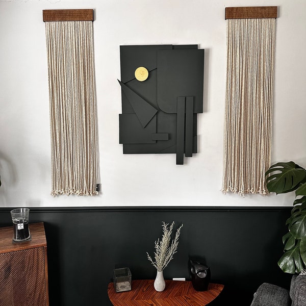 141.7-44 Inches, Tapestry, Color Blocked Art, Abstract Art, Fiber Ar ...