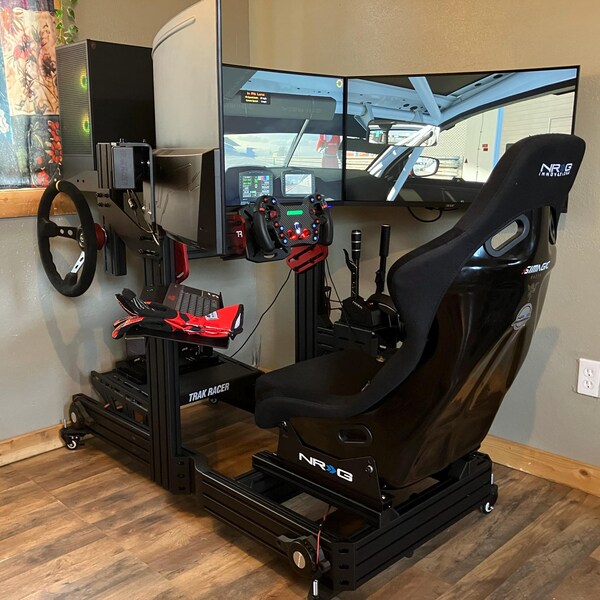 Popsracer 8020 Sim Racing Piston Connecting Rod Cup & Headphone Holder ...