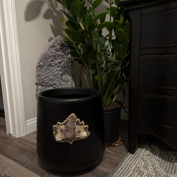 Square Crystal Planter Pots - Etsy