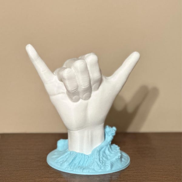 Shaka Hand Desk/shelf Decor - Shaka Sign - Real Hand Size - Custom ...