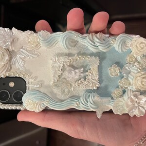 Gold Roses Baroque Style Decoden Phone Case for All Brand, Angel ...