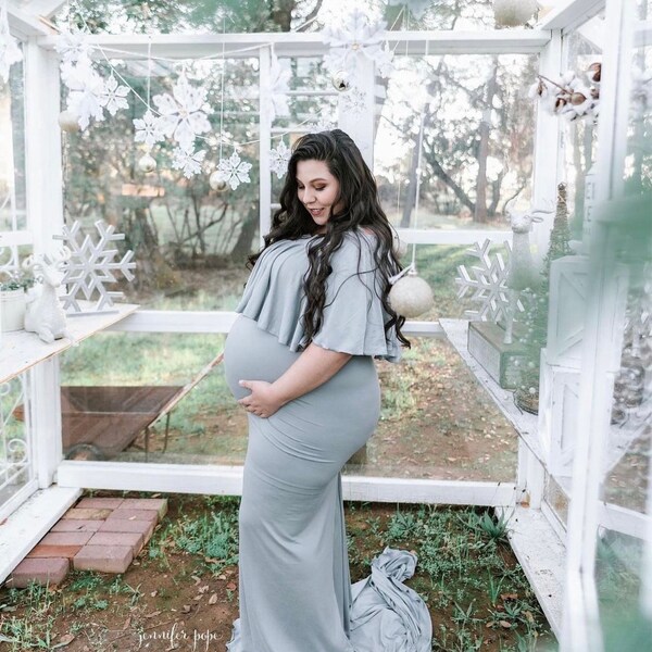Maternity off Shoulder Ruffle Bodice. Pdf Sewing Pattern and Tutorial ...