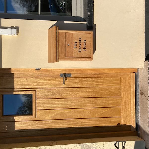 Slimline Oak Letter Box - Etsy UK