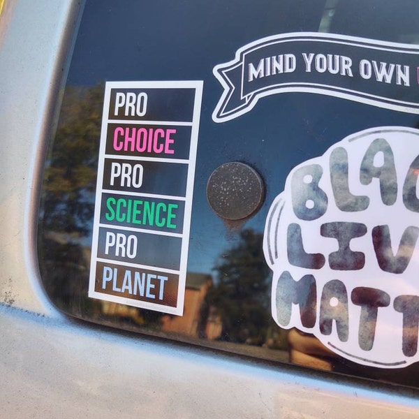 Pro Choice Pro Science Pro Planet Vinyl Sticker - Etsy