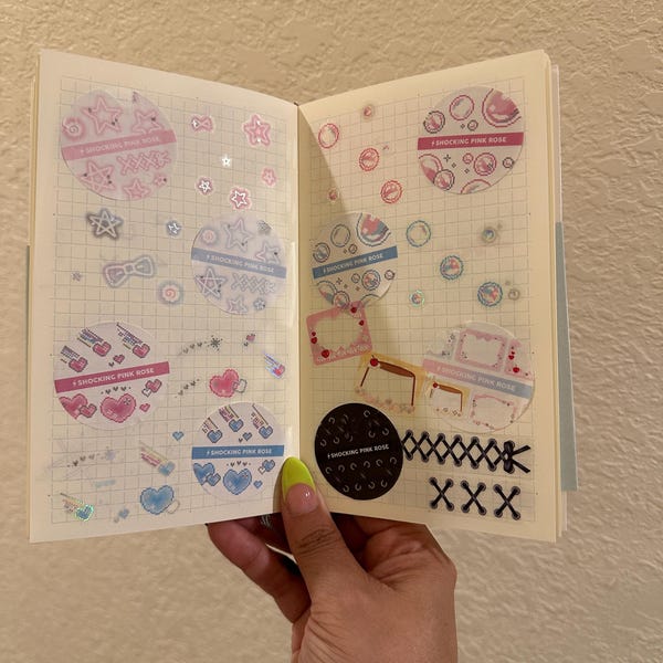 A6 Diary Planner Inserts - Cyberpunk , Sticker Pack / No Hole / Diary ...