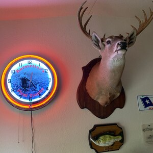 Customized Neon Sign Garage 19 Clock, Personalized Automotive Garage ...