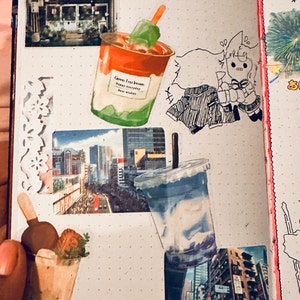 Cloudy Sky Box Sticker Set, Clouds, Aesthetic Sunset Planner Stickers ...