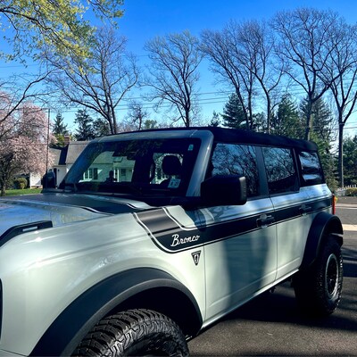 2021 Ford Bronco Retro Full Body Graphic Decal MATTE BLACK - Etsy