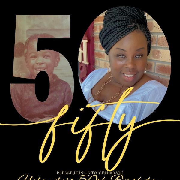 50th Birthday Invite, Look Who's 50, 50th Birthday Invitation With ...