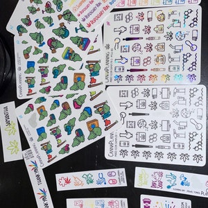 Self Care Marijuana Sticker Weekly Mini Kit RETIRING DESIGN | Etsy