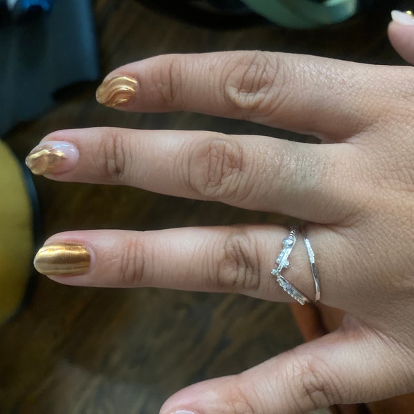 Stamped Daffodil Flower Ring, March Birth Flower, Dainty Jewelry ...