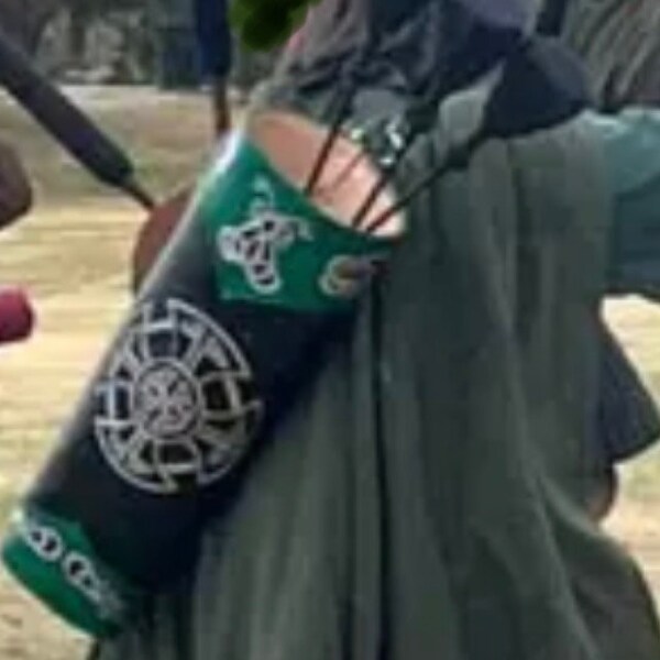 Demi Gauntlets Black Leather Hard Bridal Hand Guard Armor Renfair LARP ...