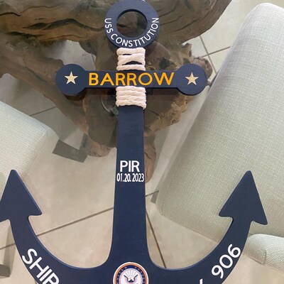 US Navy PIR Anchor / Navy Graduation Anchor / PIR / Navy Boot Camp ...