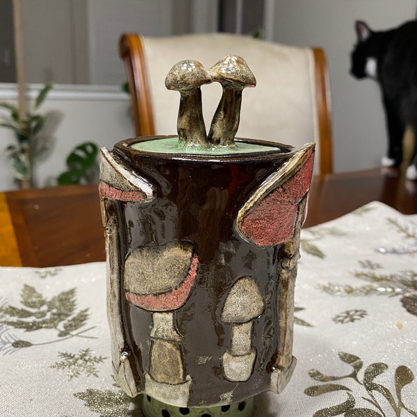 Custom Crow Ceramic Planter-handmade Ceramic Planter-bird Planter ...