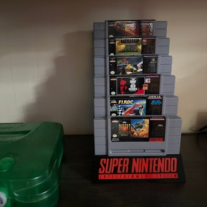 SNES Stacked Game Cartridge Display Stand - Etsy