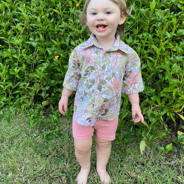 Baby Shirt/blouse Pattern Sewing, Easy, Toddler, Baby Girl and Boy ...