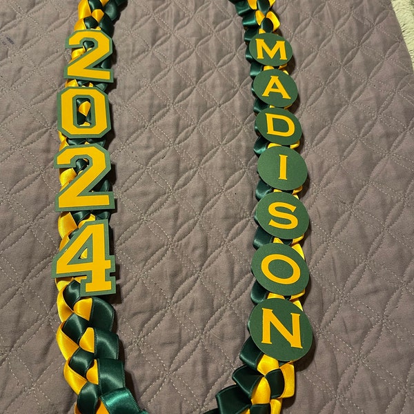 Handmade Class of 2025 Custom Colors Open Graduation 5/8" Double Faced ...