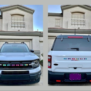 Distressed American Flag Rear Window Decals Fit Ford Bronco 6g | Etsy