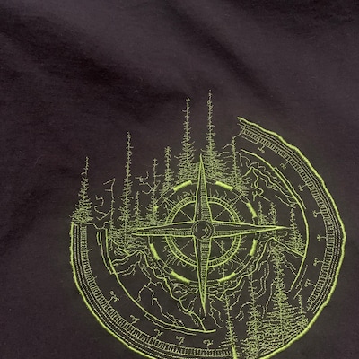 Tree Compass Machine Embroidery Design Compass Embroidery Design Tree ...