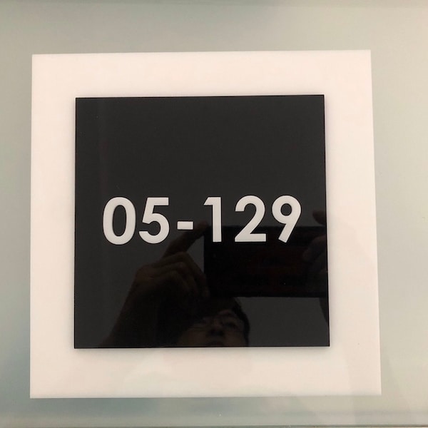 Door Numbers - Decal for Door - Front Door Sticker - Number Plate ...