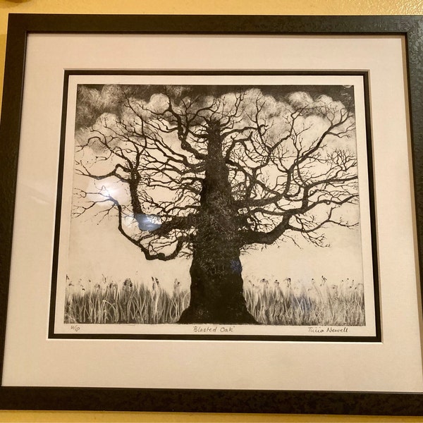 Limited Edition Tree Etching ‘blasted Oak’ - Etsy