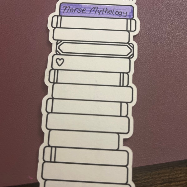 Book Tracker Bookmark Set: Handmade Cardstock Book Club Gifts (pack of ...