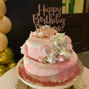 Rose Gold Bridal Shower Cake Topper Personalized Bridal | Etsy