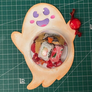 Cut File Set of 3 Adorable Ghosts Candy Holders/ Dome Size - Etsy