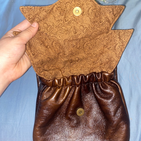 Maple Leaf Renaissance Faire Belt Pouch: Faux Leather Festival Bag, 8x8 ...