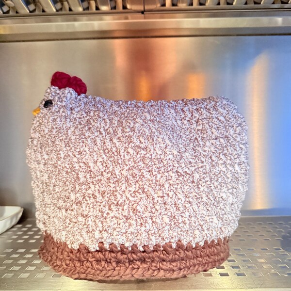 Gray Crochet Chicken Tea Cosy: Novelty Teapot Warmer - Etsy