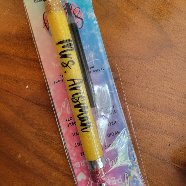 Rainbow Burst Pen. Unicorn Burst. Glitter Pens. Epoxy Pen. Teacher ...